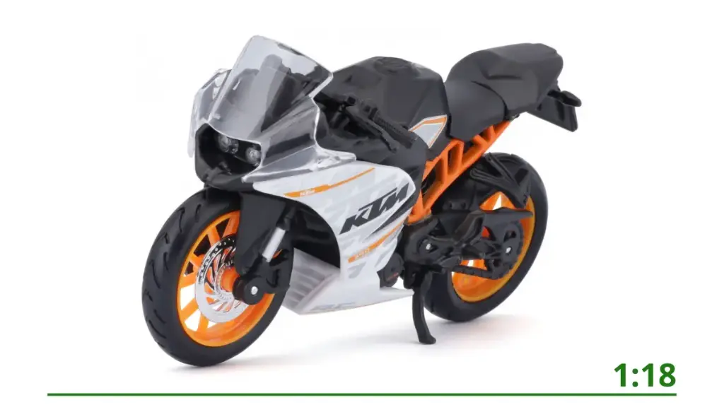 Schaalmodel KTM RC390 motor in schaal 1:18